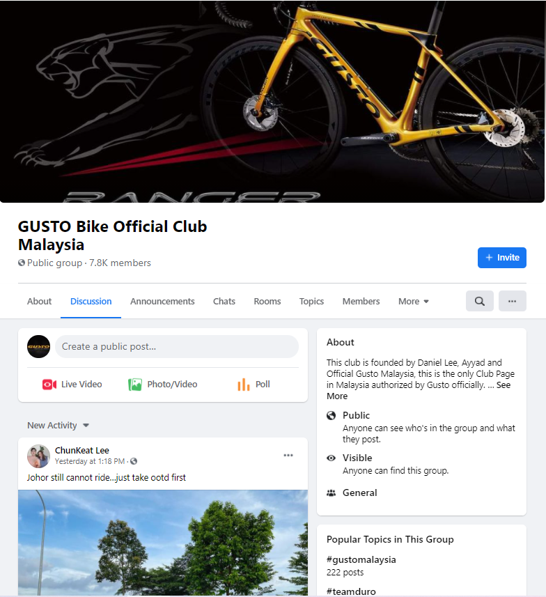 GUSTO bike